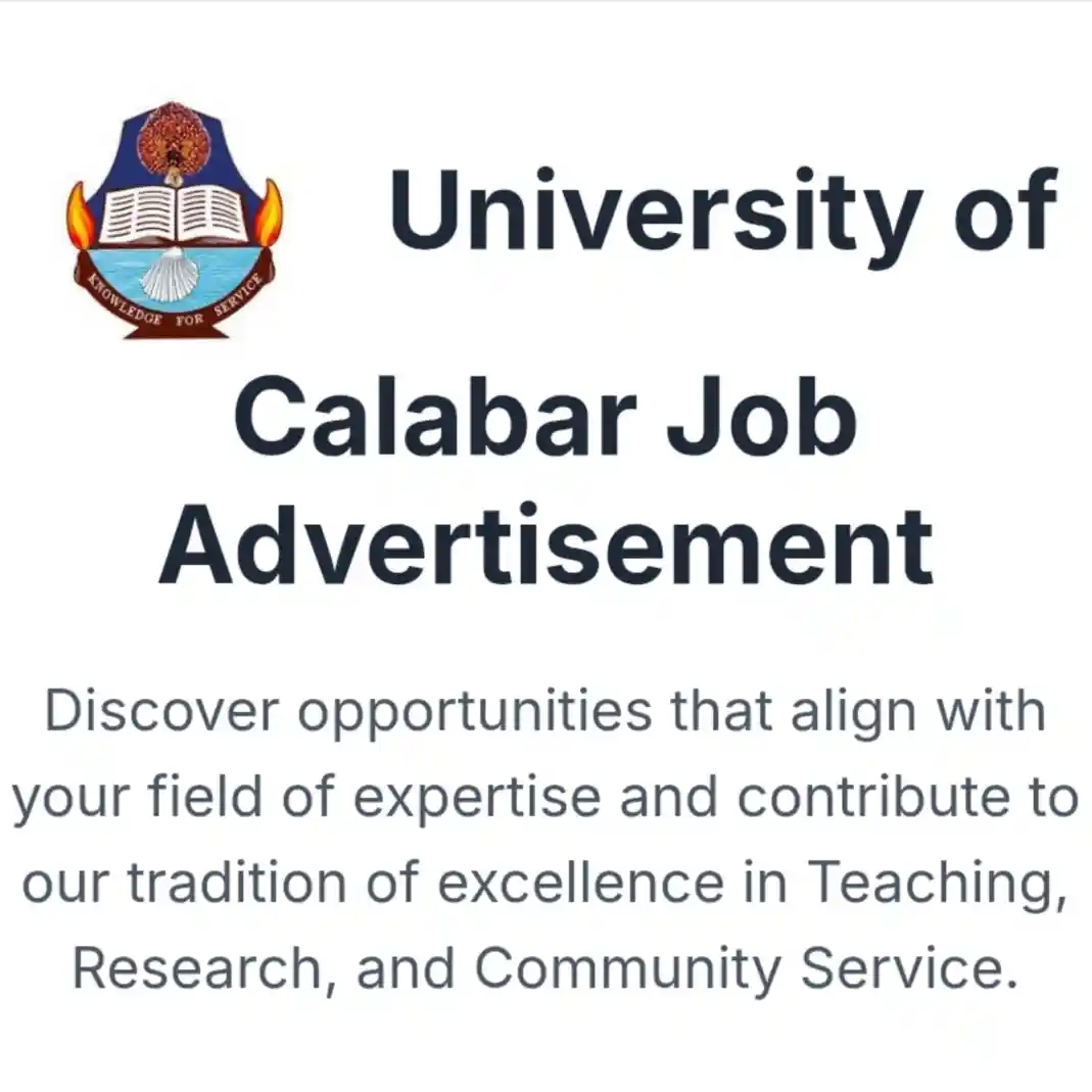 University of Calabar Recruitment 2025/2026 - Recruit Base